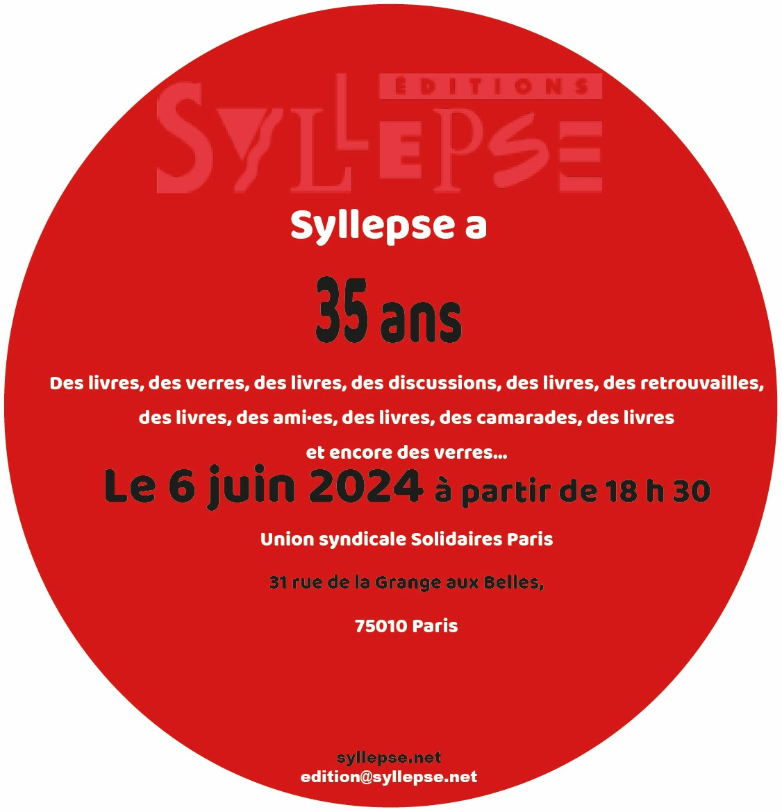 Les éditions Syllepse ont fêté leurs 35 ans. – Arguments pour la lutte ...