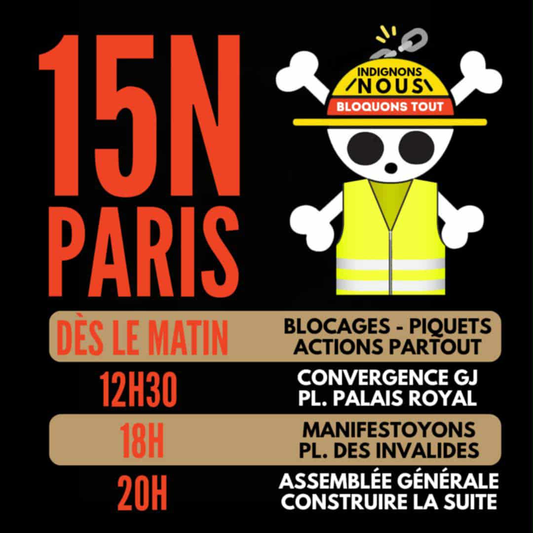 LE 15 NOVEMBRE, marchons sur Paris contre leur budget et leur monde ! – Arguments pour la lutte ...